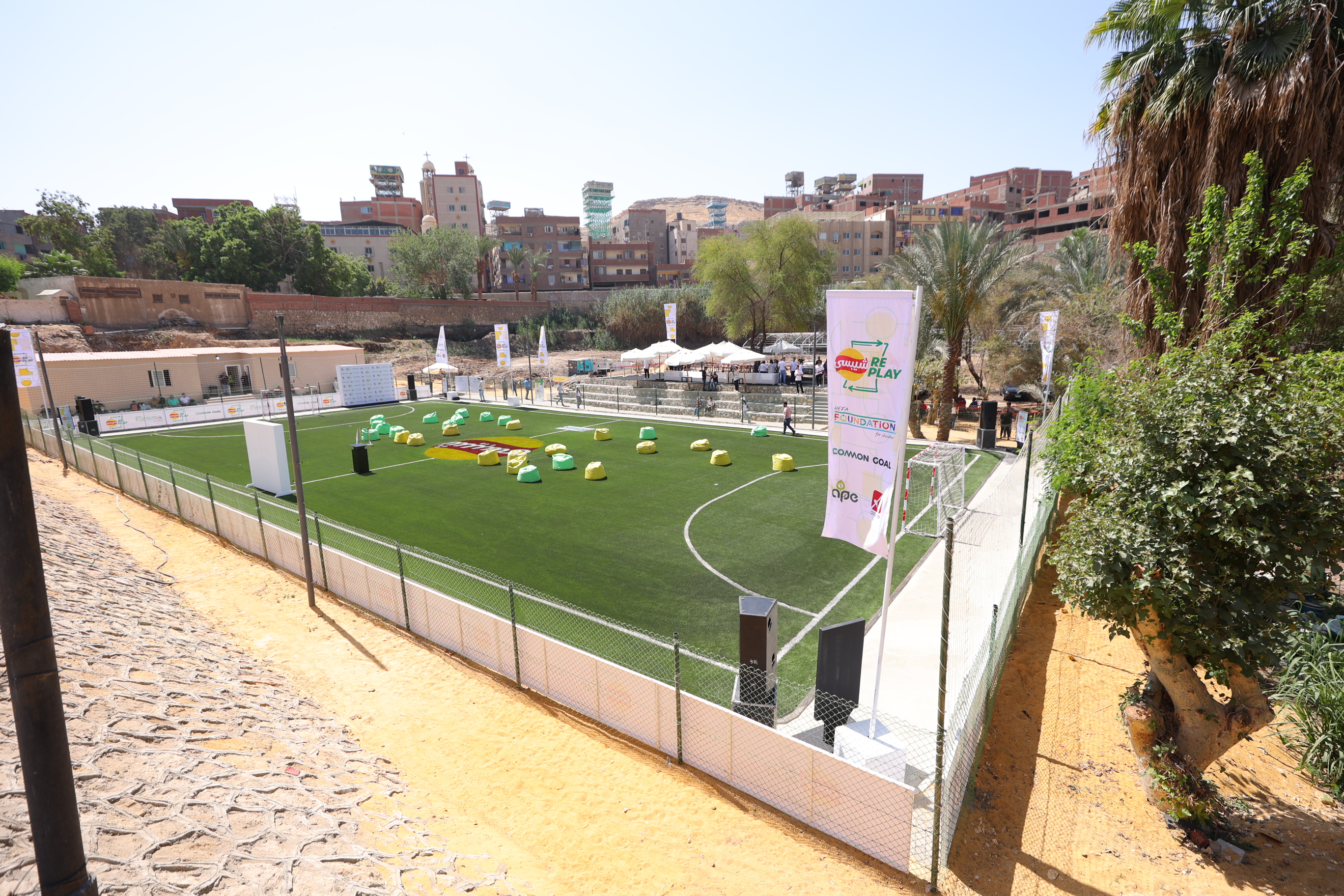 Lay’s RePlay sustainable pitch opens in Egypt - UEFA Foundation