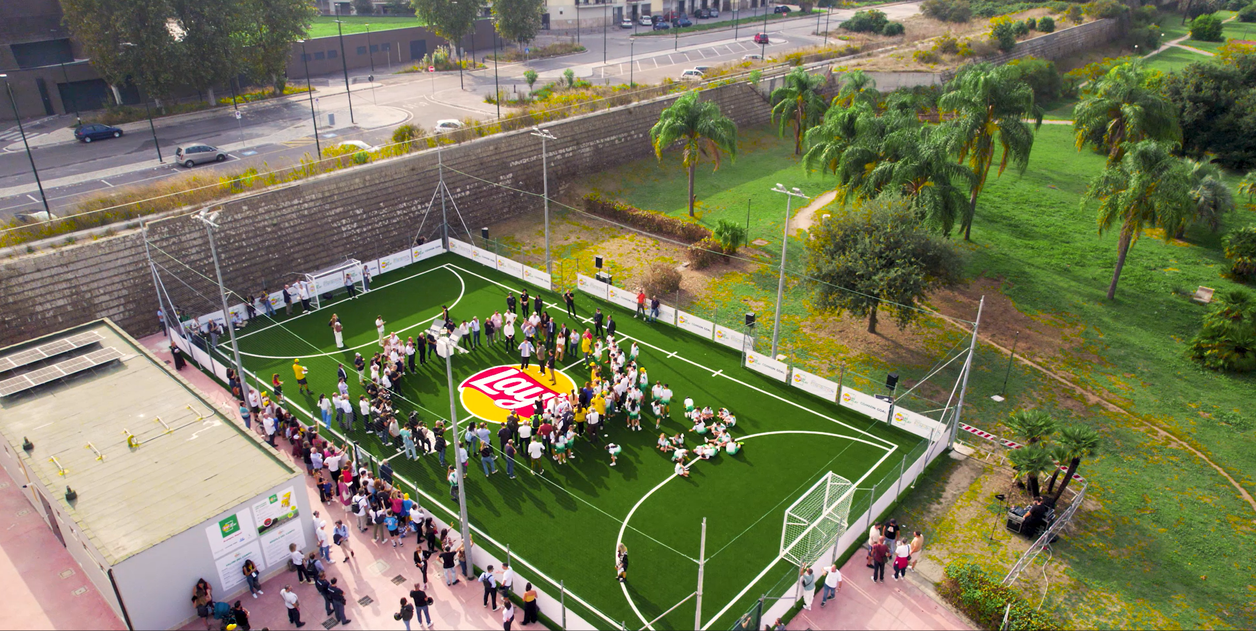 New sustainable Lay's RePlay pitch opens in Italy. - UEFA Foundation